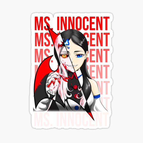 "Ms. Innocent" Sticker for Sale by CustomPrintCity | Redbubble