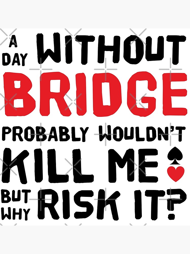 "Contract Bridge Duplicate Player Bidding Card Game Funny" Greeting ...