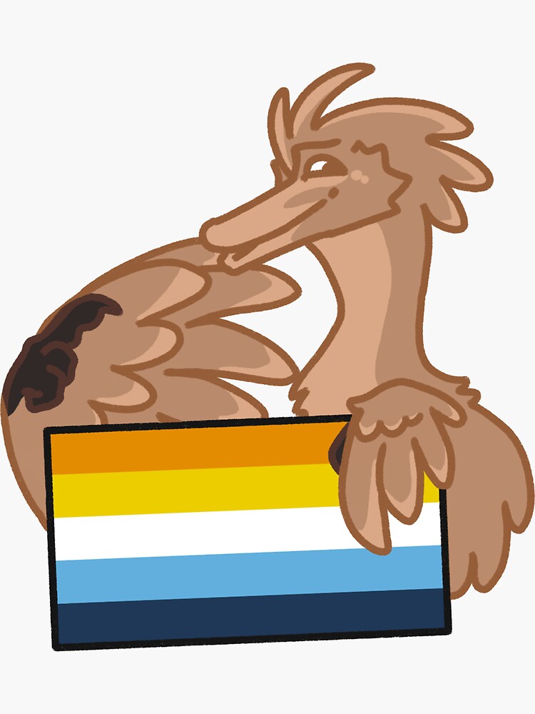 "Aroace Flag Raptor" Sticker for Sale by Prowlbeast | Redbubble