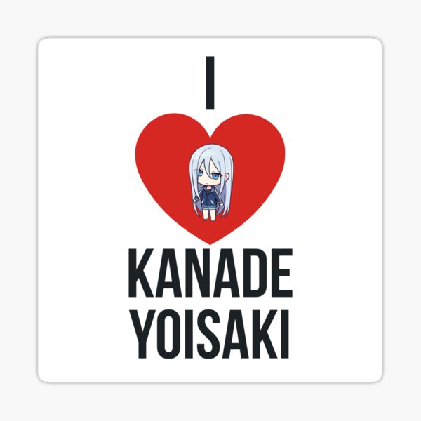 "I love Kanade" Sticker for Sale by Superstrtopia | Redbubble
