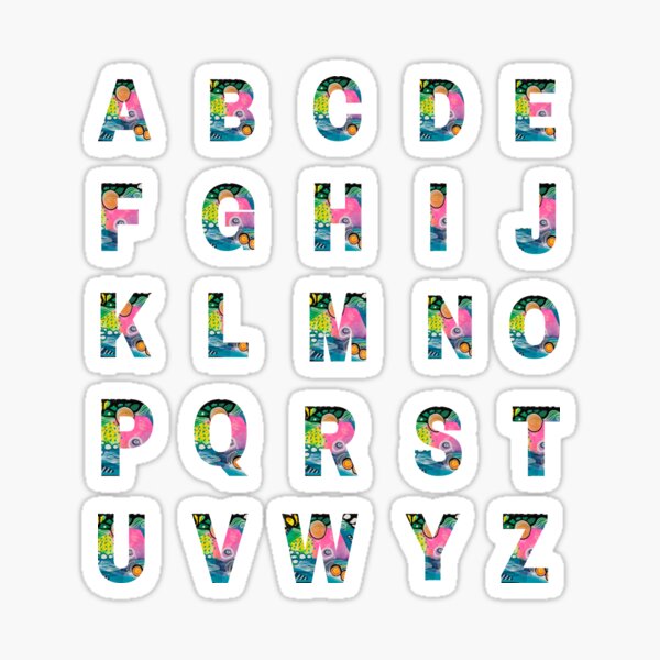 "Abstract Let it flow" Sticker for Sale by Debwebb | Redbubble