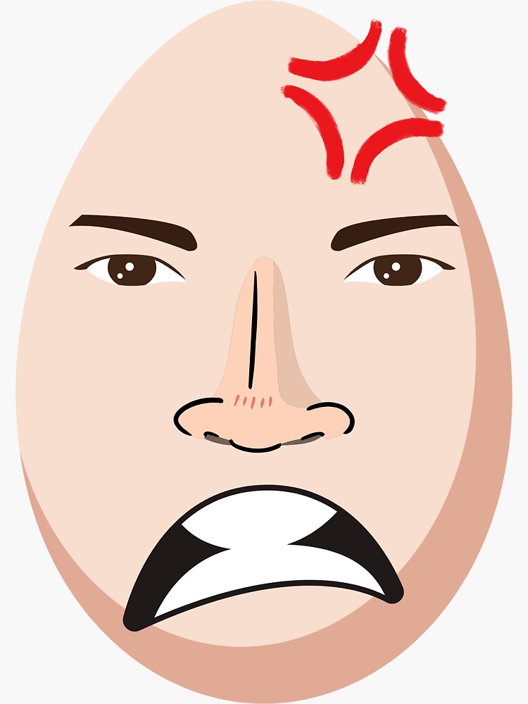 "Grumpy Egg-Benedict" Sticker for Sale by Colossal-Verse | Redbubble