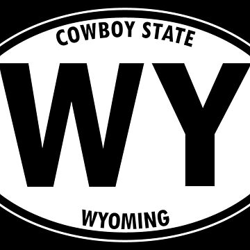 "Wyoming State - Cowboy State - Abbreviation and Motto Oval Travel ...