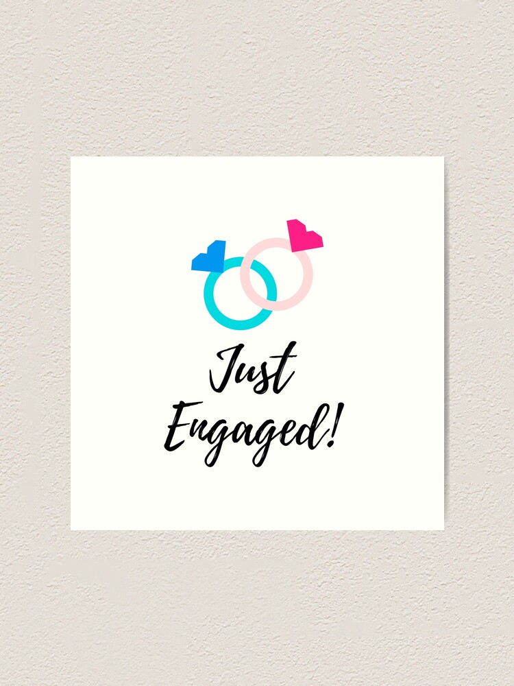 "Just Engaged!" Art Print by MrRogu | Redbubble