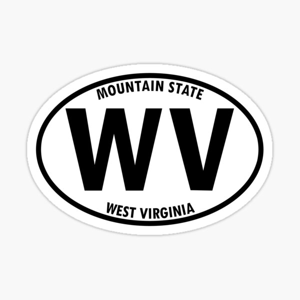 "West Virginia - Mountain State - State Abbreviation and Motto Oval ...