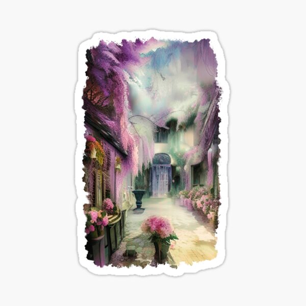 "Enchanted Place, Fantasy Art" Sticker for Sale by Fairy-bluebird ...