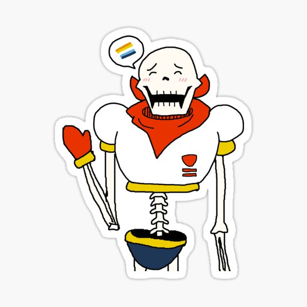 "acearo papyrus" Sticker for Sale by anxiousstore | Redbubble