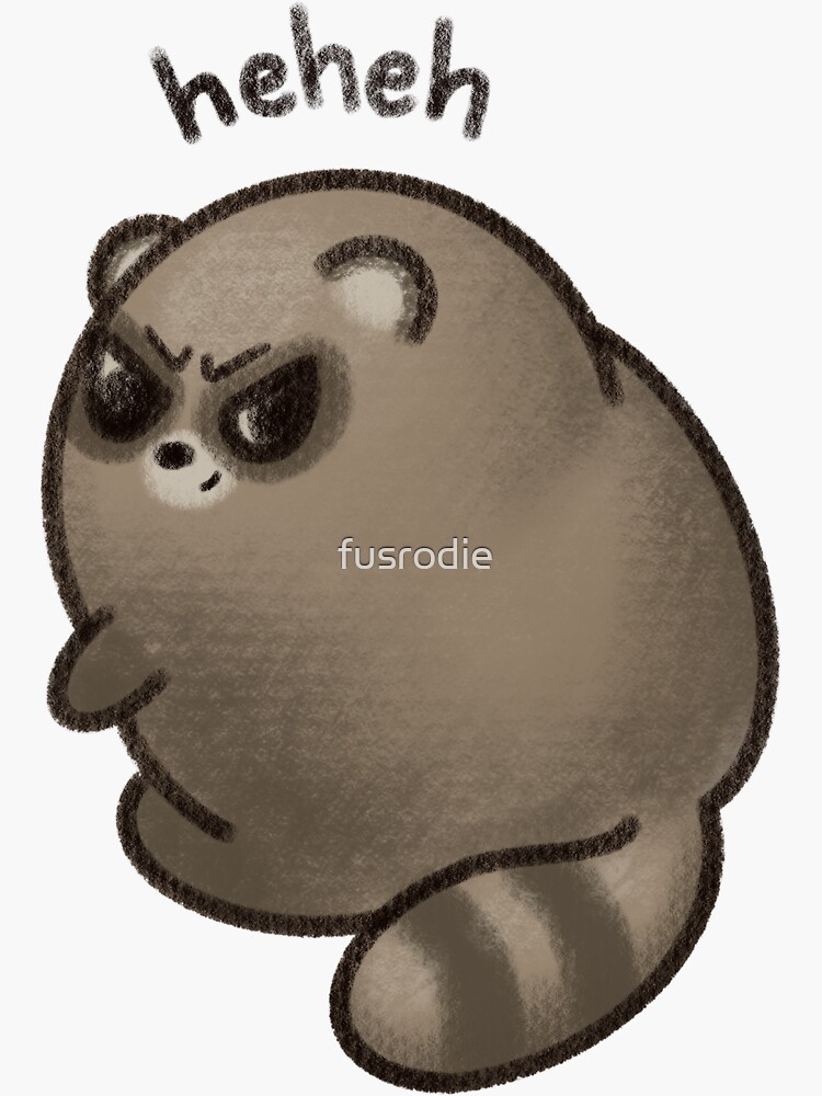 "heheh" Sticker for Sale by fusrodie | Redbubble