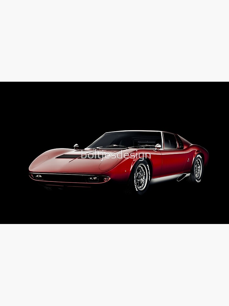 "Lamborghini Miura - Cherry Red" Poster for Sale by boltjesdesign ...