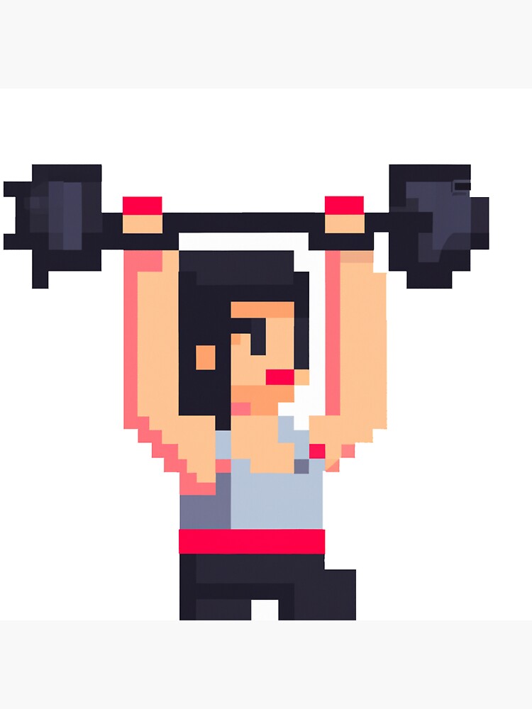 "Pixel Art - Lifting Weights / Athletic Training / Physical Therapy ...