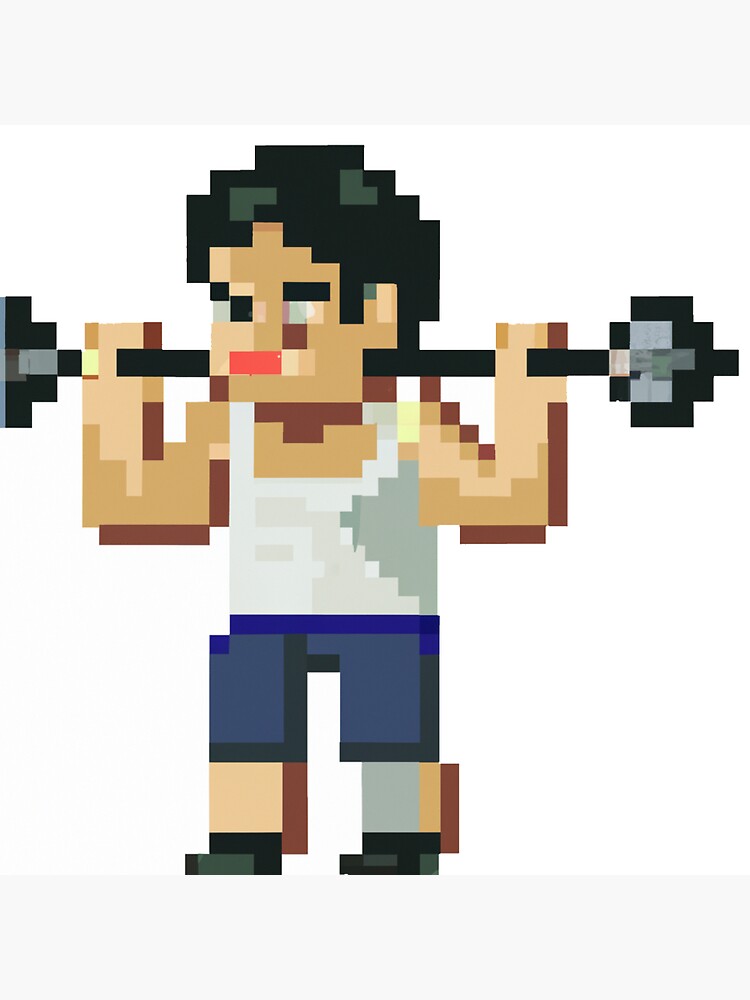 "Pixel Art - Lifting Weights / Athletic Training / Physical Therapy ...