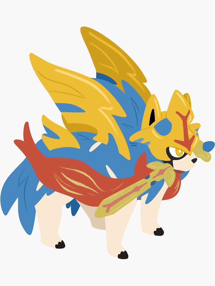 "Legendary dog: Zacian" Sticker for Sale by StudioRio | Redbubble