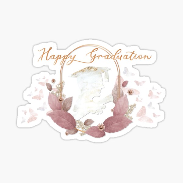 "Happy Graduation Boy logo 100cm W x 65cm H" Sticker for Sale by ...