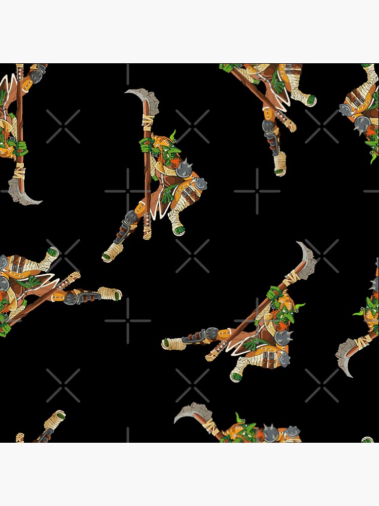 "Goblin warrior pattern, goblin, warrior, armour, fighter, spear ...