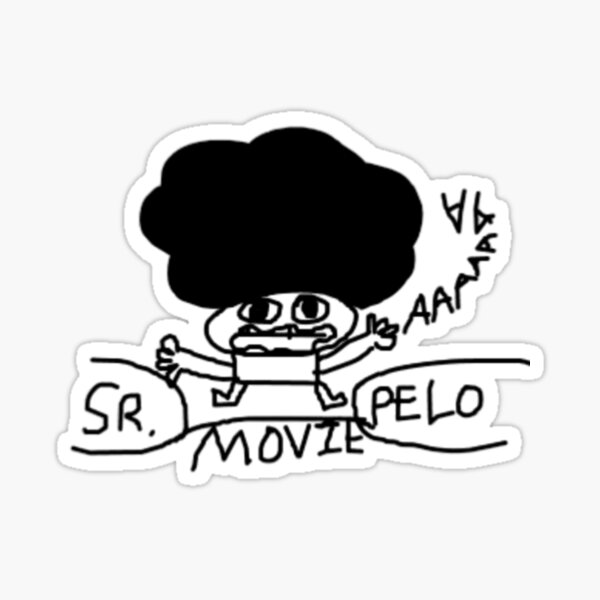 "sr pelo " Sticker for Sale by ramirezmarcus2 | Redbubble