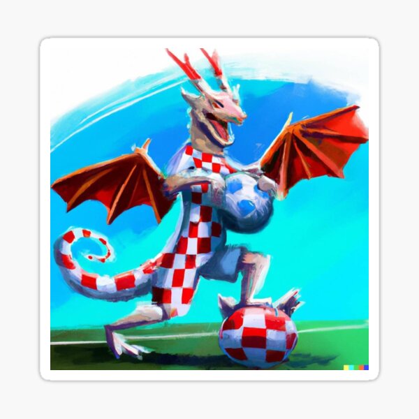 "Croatian Dragon At The FIFA World Cup" Sticker for Sale by hannymovies ...