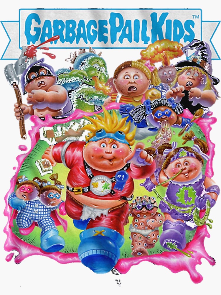 "All Crew Garbage Pail Kids " Sticker for Sale by OnaFilloyDesig ...
