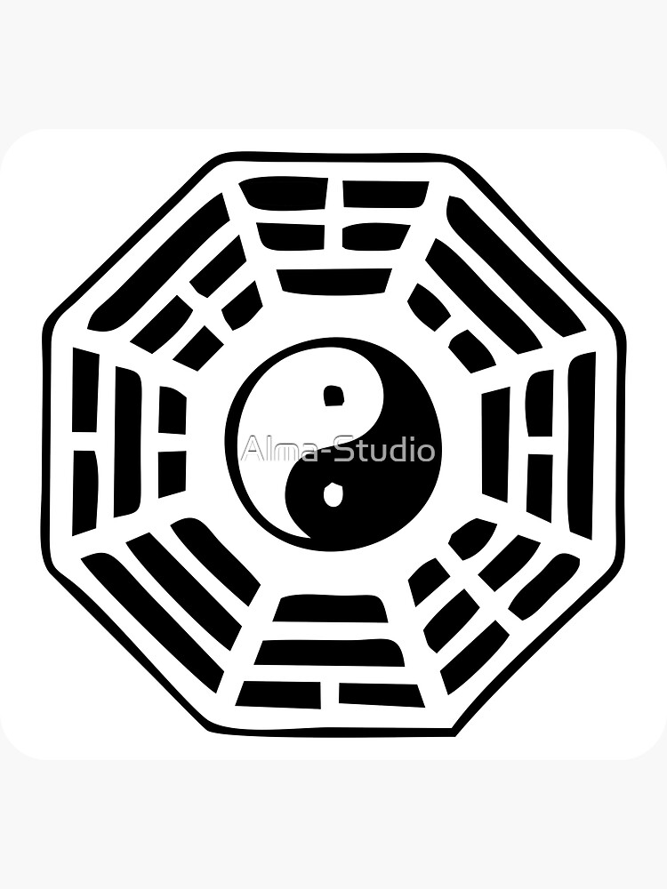 "Ba Gua Pa Kua symbol" Sticker by Alma-Studio | Redbubble