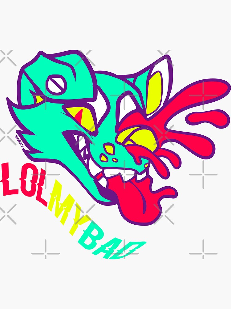 "LOL MY BAD" Sticker for Sale by Nick B | Redbubble