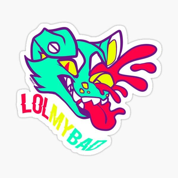 "LOL MY BAD" Sticker for Sale by Nick B | Redbubble