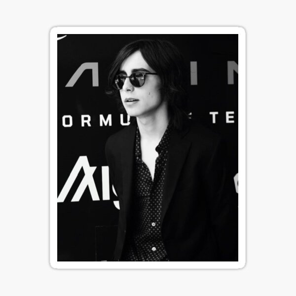 "Aidan Gallagher Black and White" Sticker for Sale by shelalu | Redbubble