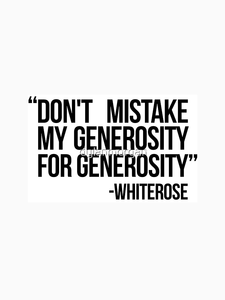 "Don't mistake my generosity for generosity - Mr Robot Quote" Essential ...