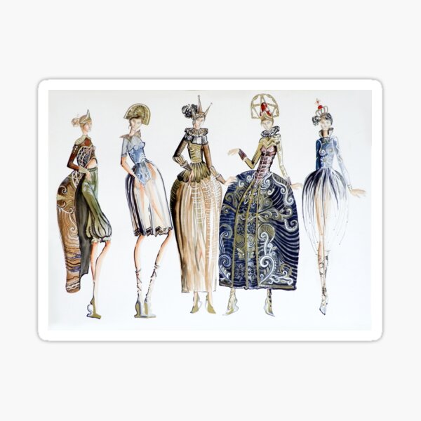 "Fashion Pageant" Sticker for Sale by RAVANPATH | Redbubble