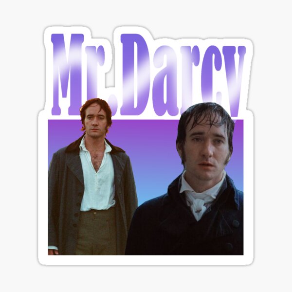 "Pride and Prejudice - Mr. Darcy Vintage/retro style" Sticker for Sale ...