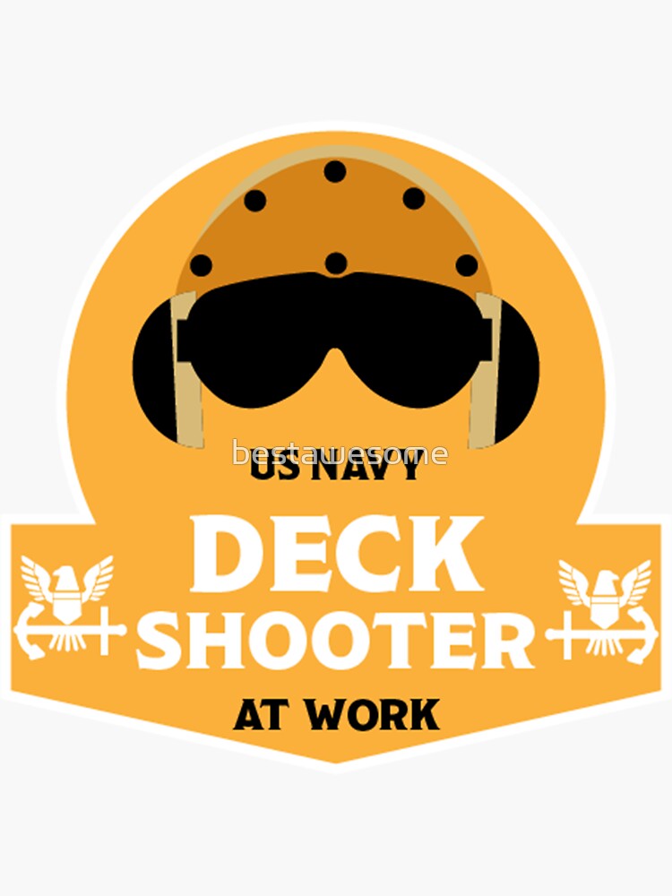"US Navy Shooter Catapult Crew Gifts" Sticker for Sale by bestawesome ...