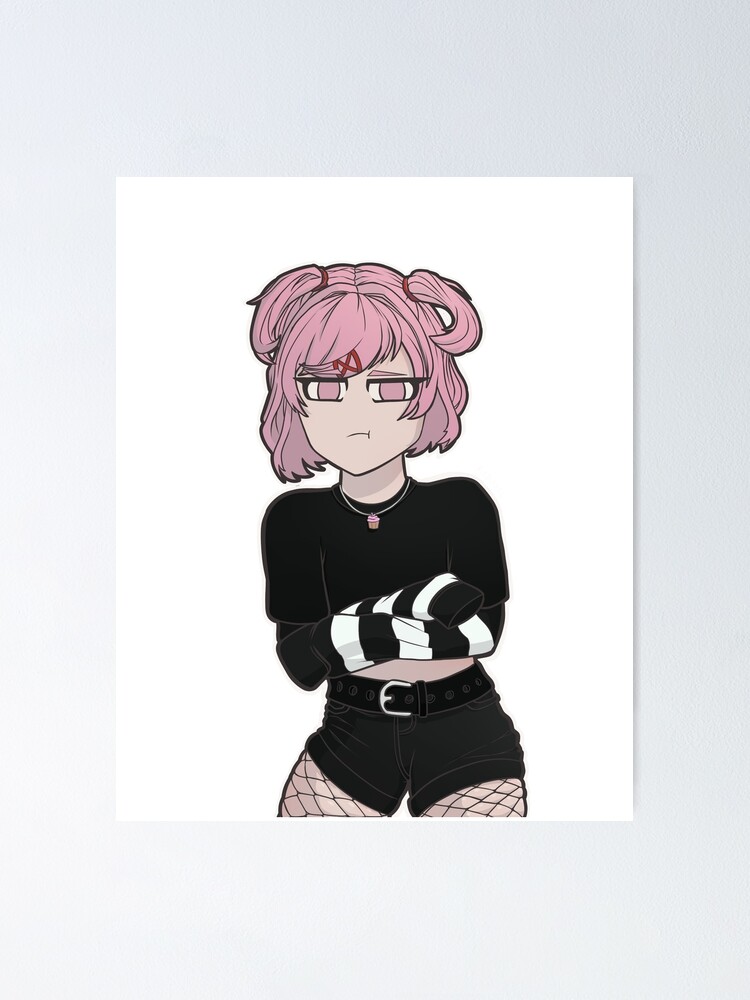 "Goth Natsuki [DDLC]" Poster for Sale by Radiaxal | Redbubble