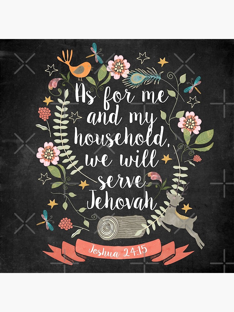 "Joshua 24:15" Poster for Sale by JenielsonDesign | Redbubble