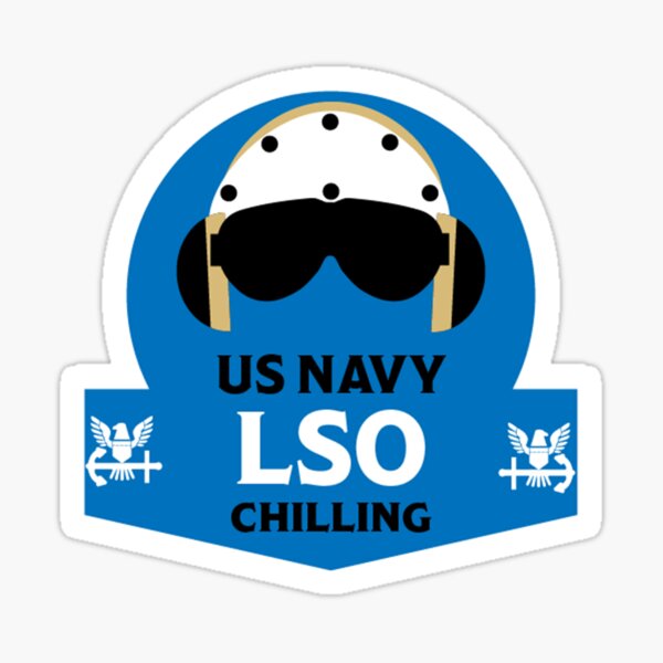 "US Navy LSO Landing Signal Officer Gifts" Sticker for Sale by ...