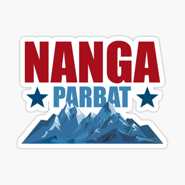 "Nanga Parbat Mountain 02" Sticker for Sale by IndraBisa78 | Redbubble