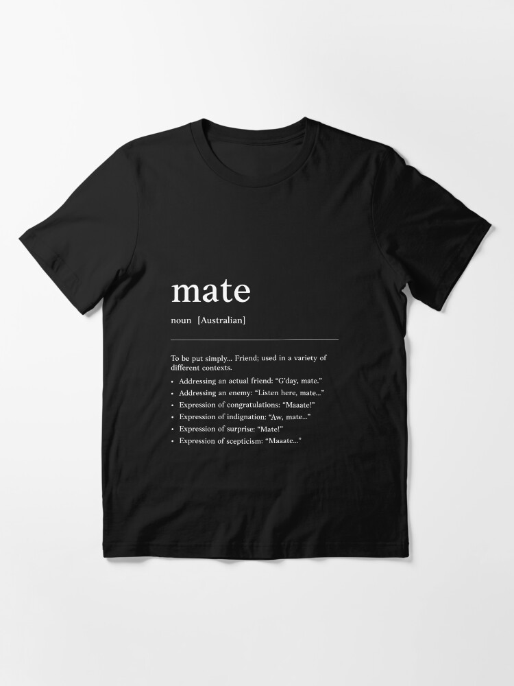 "Mate | White on black | Down a drink | Funny Australian slang, phrase ...