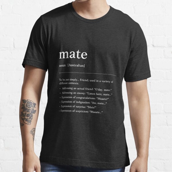 "Mate | White on black | Down a drink | Funny Australian slang, phrase ...