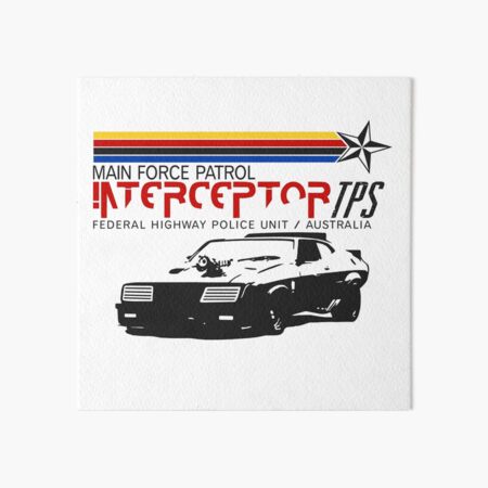 "Car Ford Falcon V8 The Pursuit Special Interceptor from the movie Mad Max" Art Board Print for ...