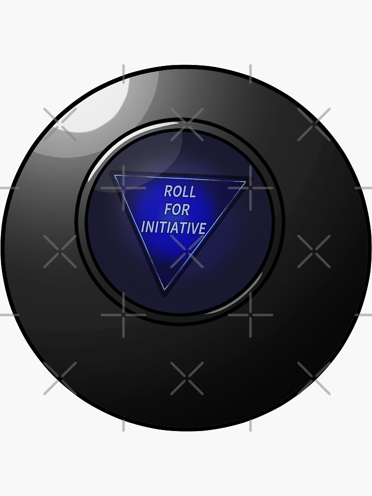 "Roll for Initiative" Sticker for Sale by PhantomLotis | Redbubble