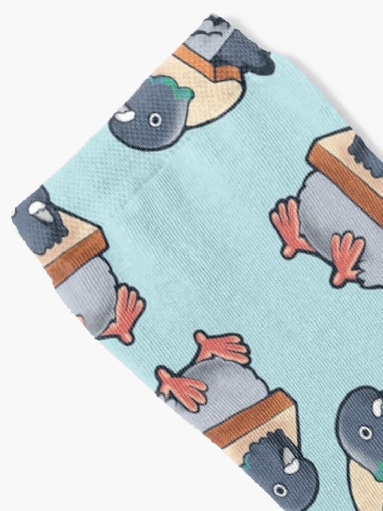 "Hungry Pigeon" Socks for Sale by StudioMarimo | Redbubble