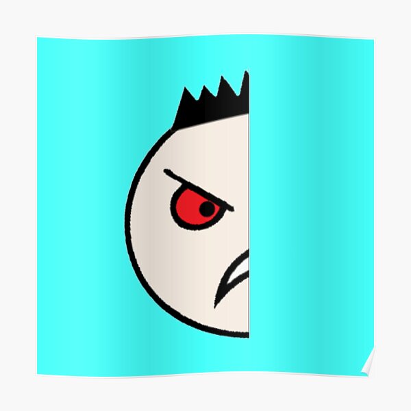 "AeLusr Half Face" Poster for Sale by AeLusr | Redbubble