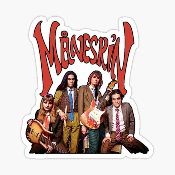 "maneskin" Sticker for Sale by steve-12 | Redbubble