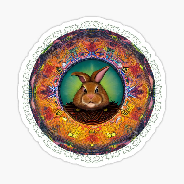 "Rabbit" Sticker for Sale by praveendake | Redbubble
