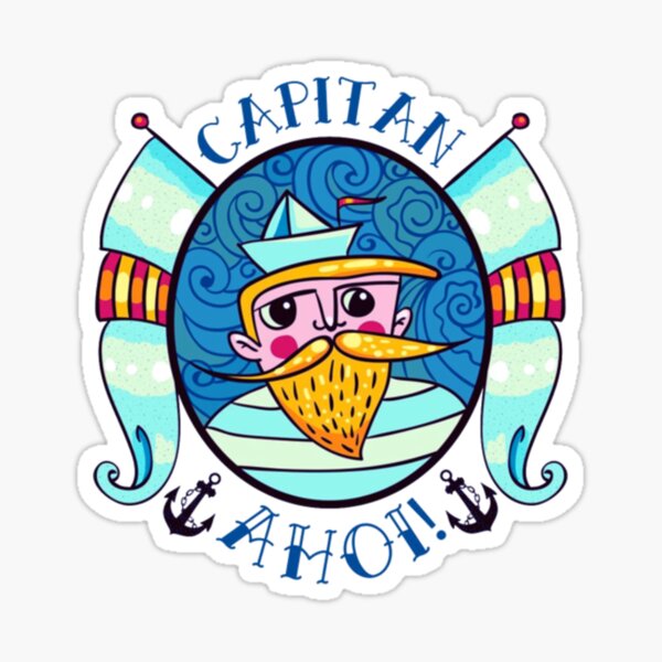 "Seaman With A Lighthouse In The Style" Sticker for Sale by PoleGumi ...