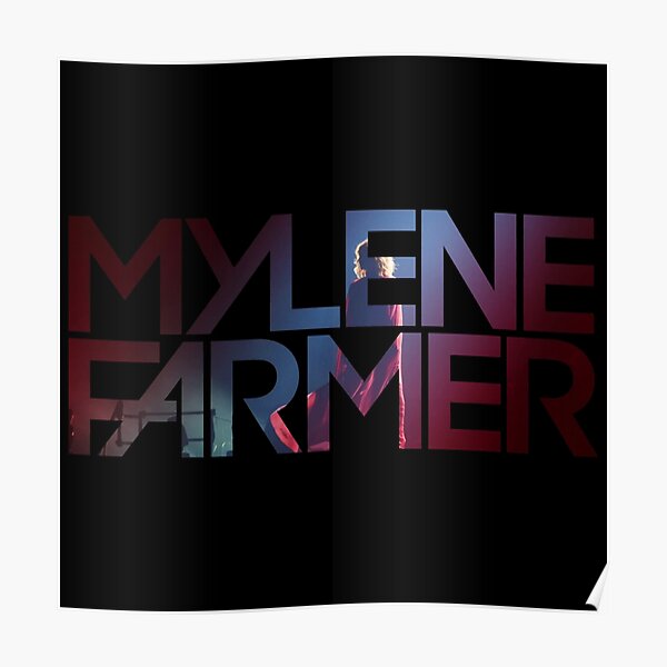 "MYLENE FARMER" Poster for Sale by macanbelang | Redbubble