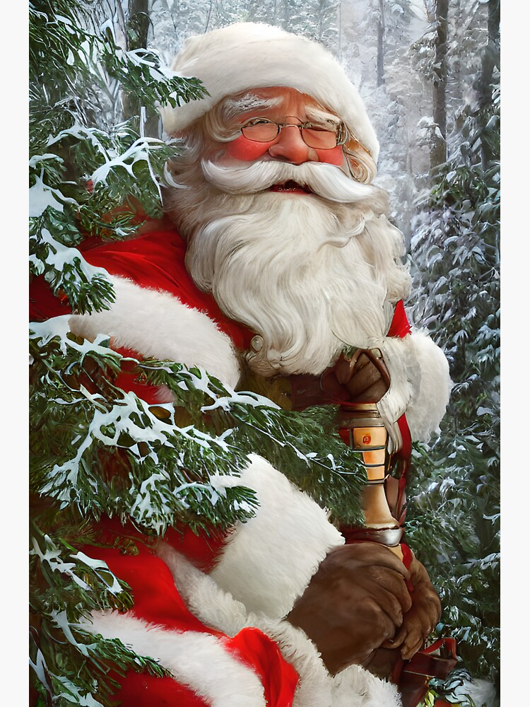 "Many hands make light work Santa" Sticker for Sale by ashleafjb ...