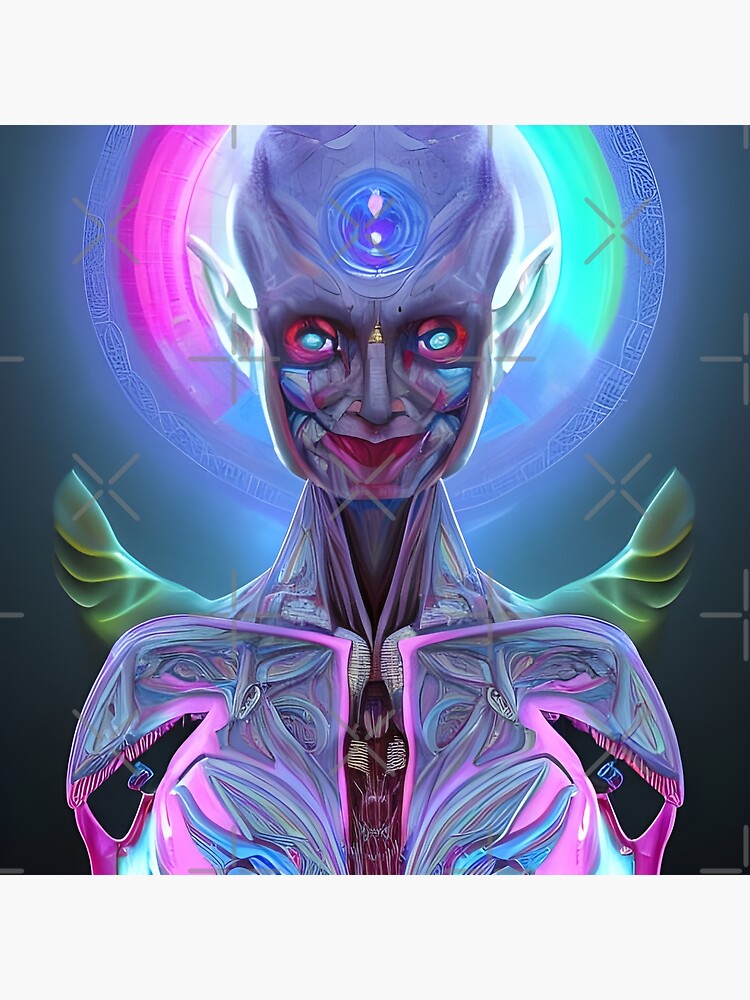 "Transdimensional Elf (5) - Trippy Psychedelic Art" Poster for Sale by ...