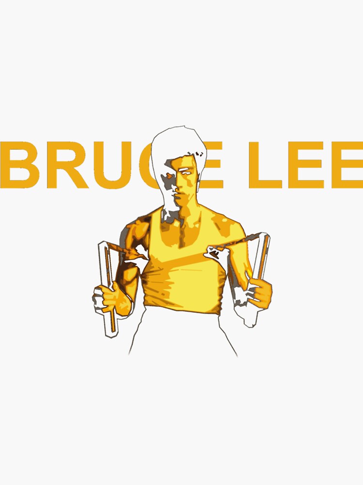 "bruce lee" Sticker for Sale by mayhewen | Redbubble