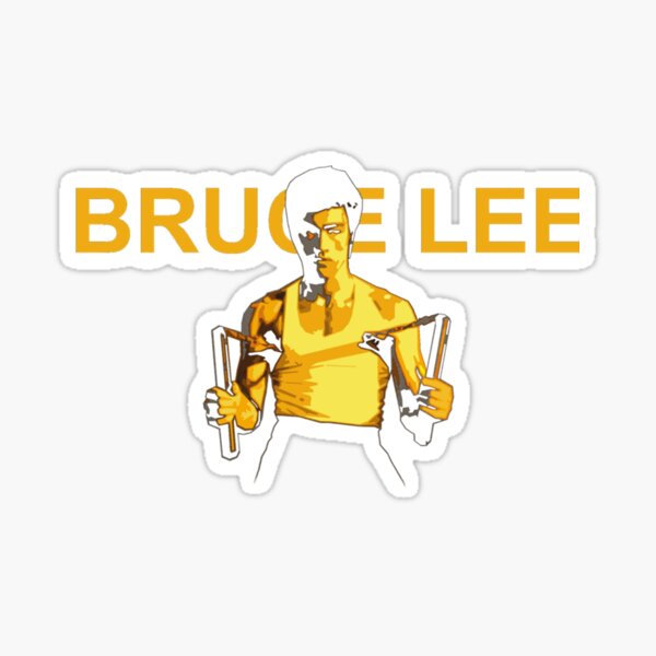 "bruce lee" Sticker for Sale by mayhewen | Redbubble