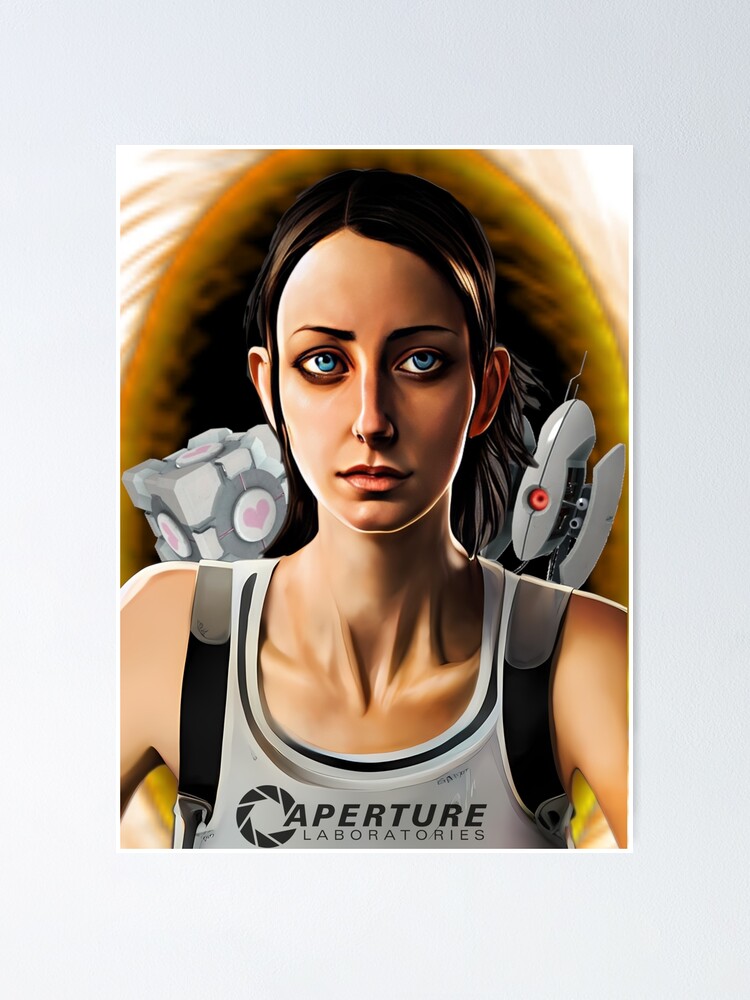 "Portal - Chell and friends" Poster for Sale by AfroMatic | Redbubble