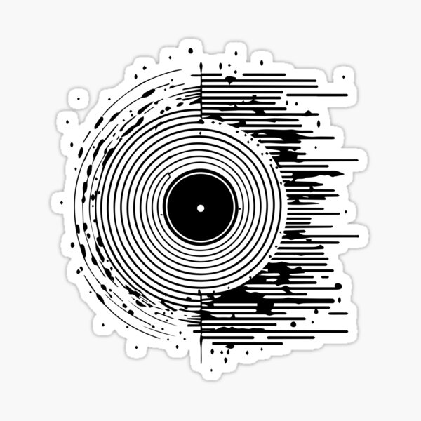 "music disc" Sticker for Sale by DD215 | Redbubble