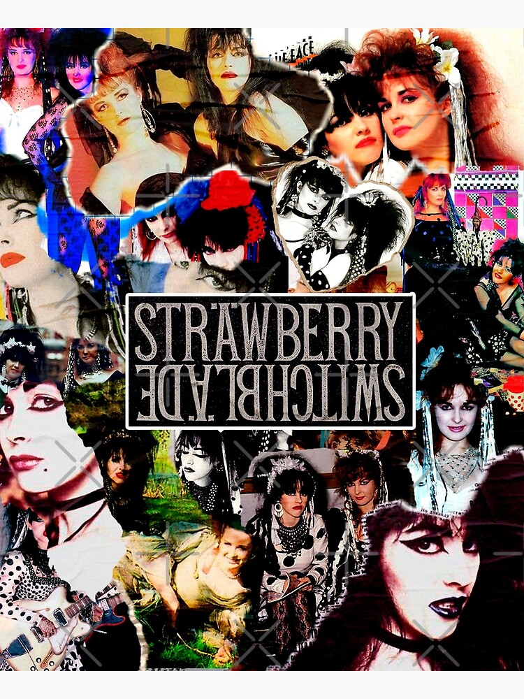"Strawberry Switchblade Collage Goth 80s" Poster by Llamenba | Redbubble